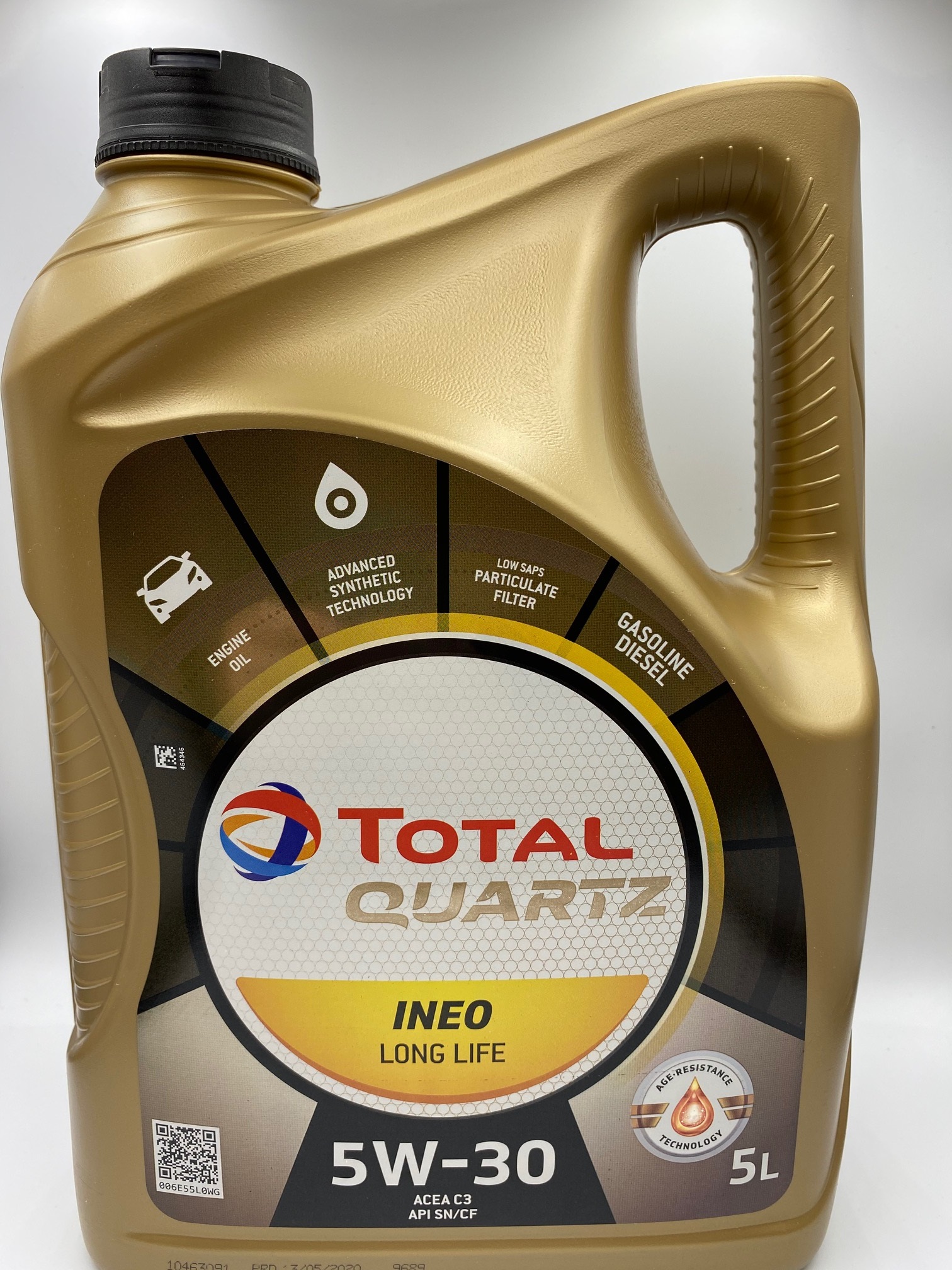 Total Quartz Ineo Long Life 5W30 - 5 liter - Total motorolie - Industri ...